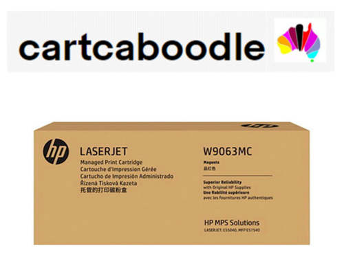 ORIGINAL/Genuine HP W9063MC MAGENTA *OPEN BOX* Toner for HP E55040 MFP ...