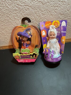 Lot Of 2 Kelly Barbie’s (2006 Halloween Party AA & 2004 Kelly Club Boo ...