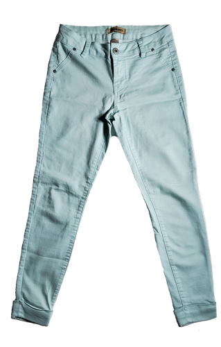 Blue Spice Cuffed Light Blue Skinny Denim Jeans Mid Rise Womens Size 5R ...