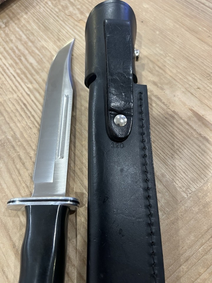 Buck 120 General Fixed Blade Knife USA Custom ,leather Sheath, scream ...