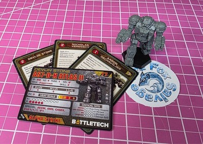 BattleTech Atlas II Mech -- Star League Command Lance + Cards | eBay