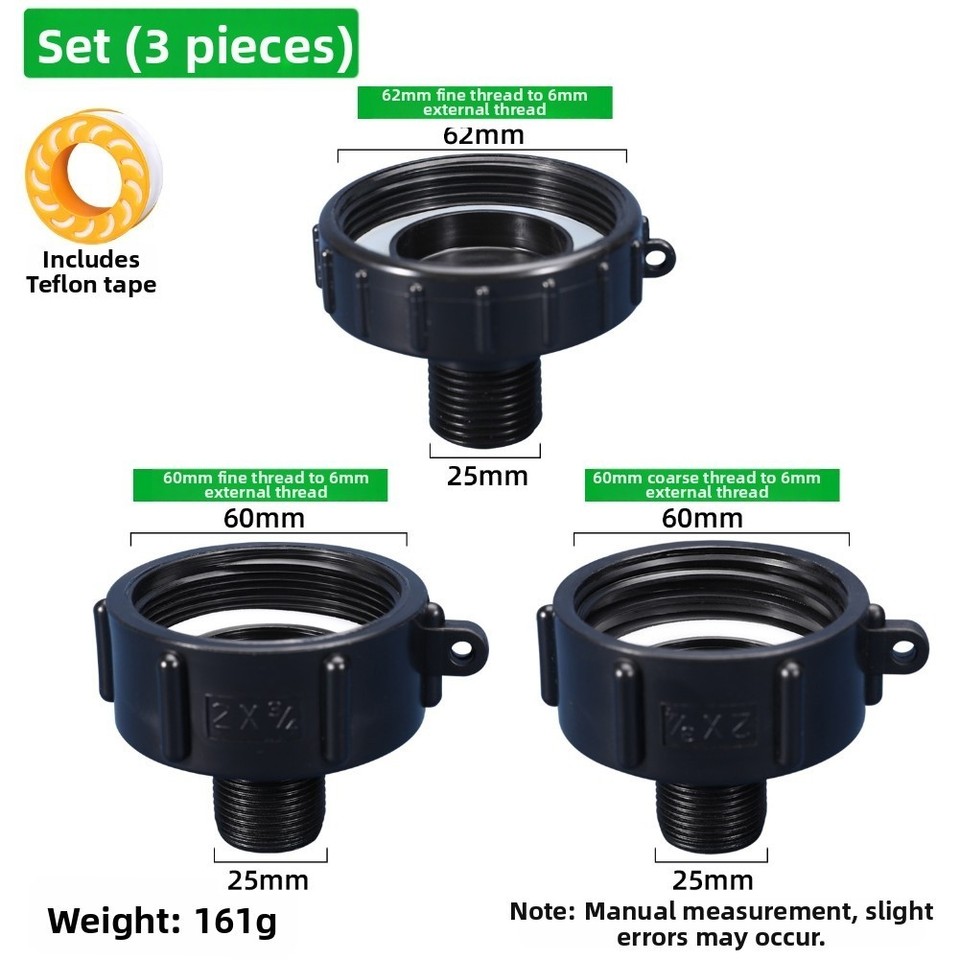 Water Hose Connector 2 Inch Female Thread to 34 Inch Male Thread for ...