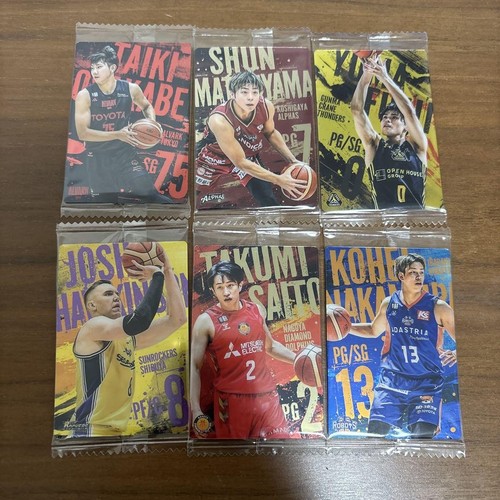 Bリーグ Wafers Card Set Kohei Nakamura, Takumi Saito, Takuma Fujii, Shun ...