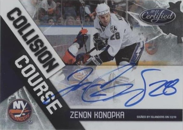 2010-11 Certified - Collision Course Signatures #5 Zenon Konopka /100 ...