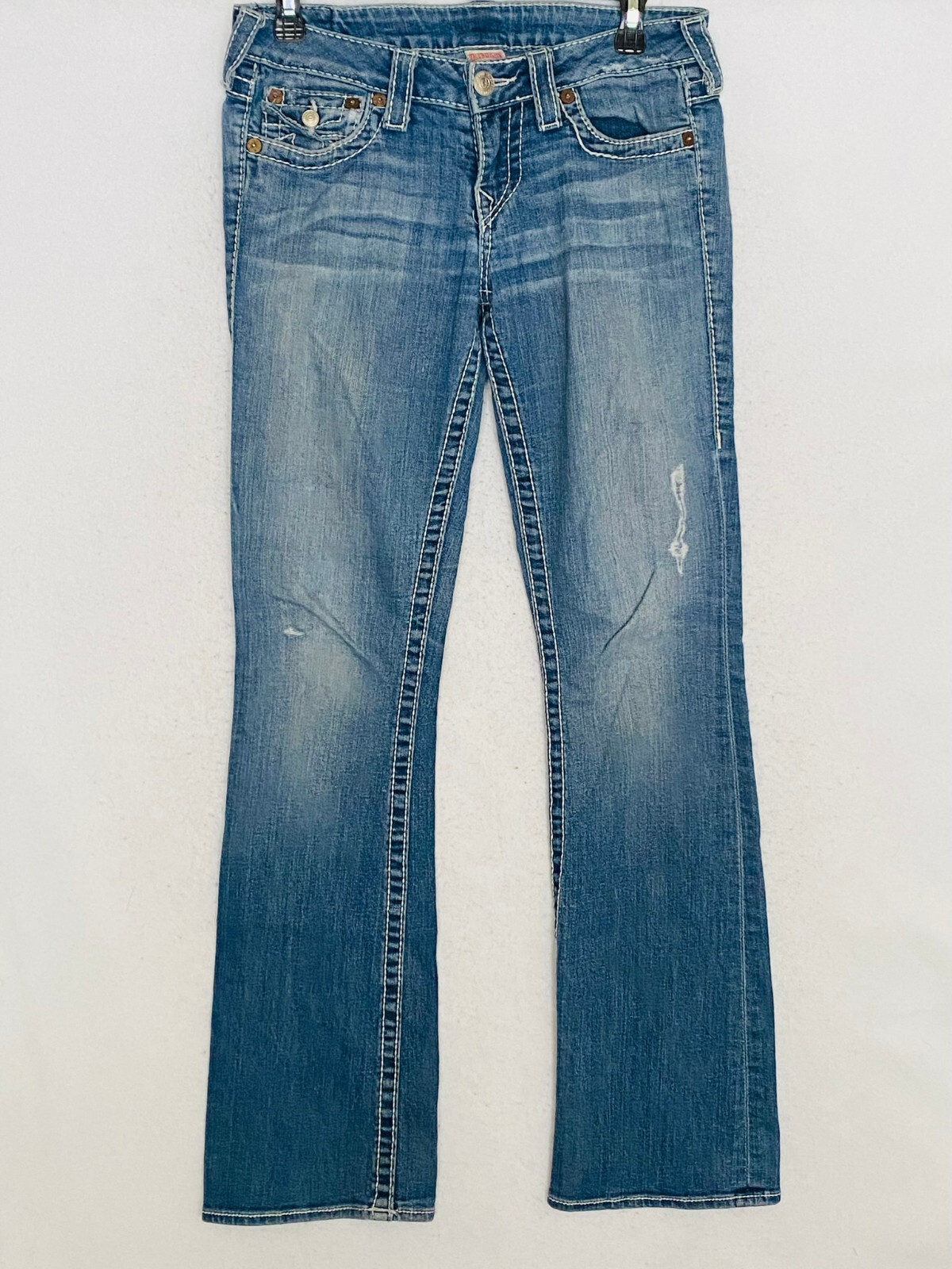 True Religion Women's Straight Blue Jeans Size 27 RN # 112790 | eBay