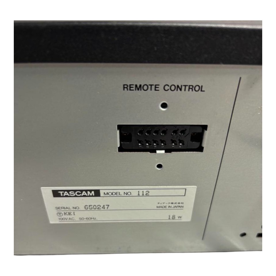 Tascam 112 MK2 High-End 3-Motor Cassette Deck Audio USED JAPAN | eBay