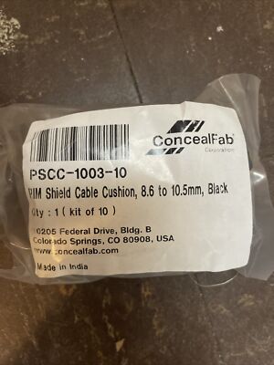 ConcealFab PSCC-1003-10 PIM Shield Cable Cushion, 8.6 to 10.5 mm, Black ...