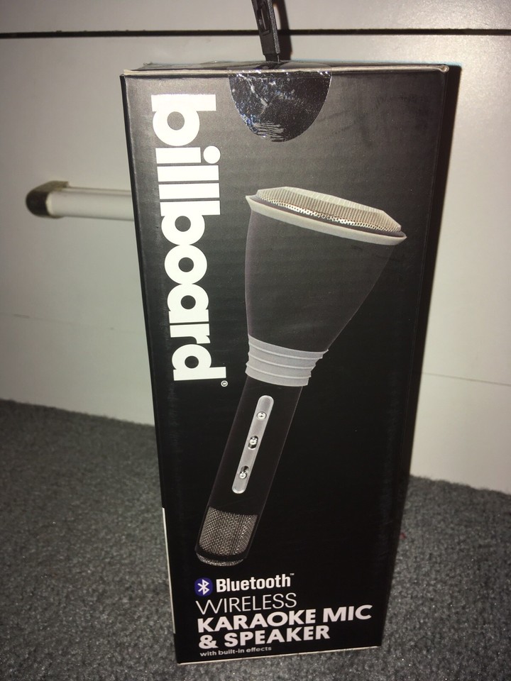 Billboard BB567 Bluetooth Wireless Karaoke Mic & Speaker w/ Built-in ...