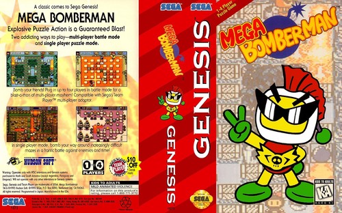 - Mega Bomberman Mega Drive Genesis Box Art Case Insert Cover Only | eBay