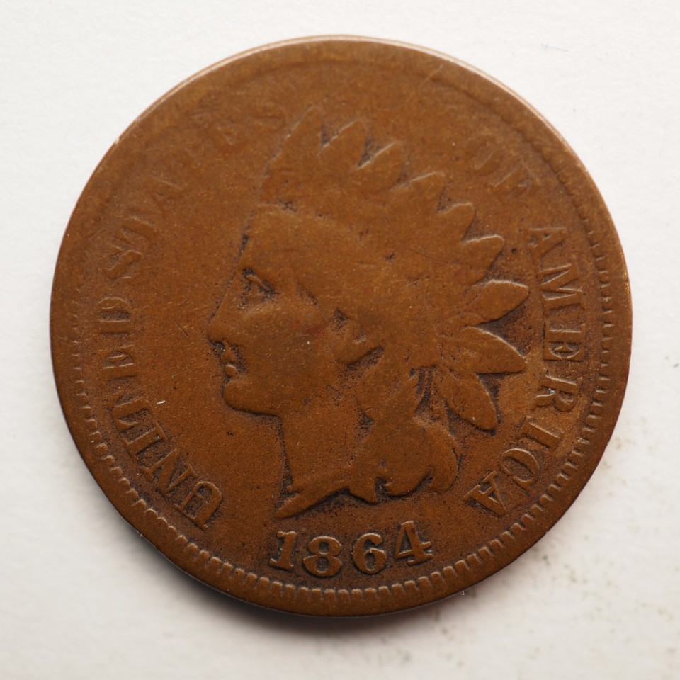 1864 *L ON RIBBON* INDIAN HEAD CENT FREE SHIPPING! M6817 | eBay