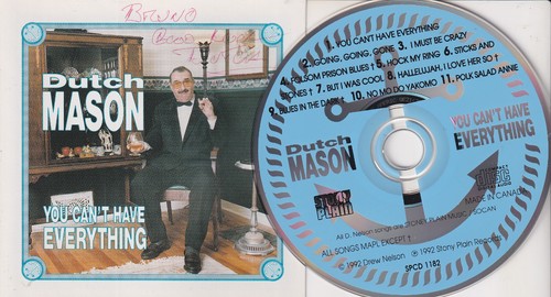 DUTCH MASON You Can't Have Everything (CD 1992) 11 Songs Blues Rock ...