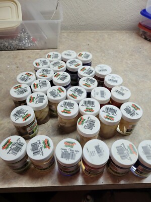 Lot of 32 jars Uncle Josh Pork Frog jig trailer new un opened bass ...