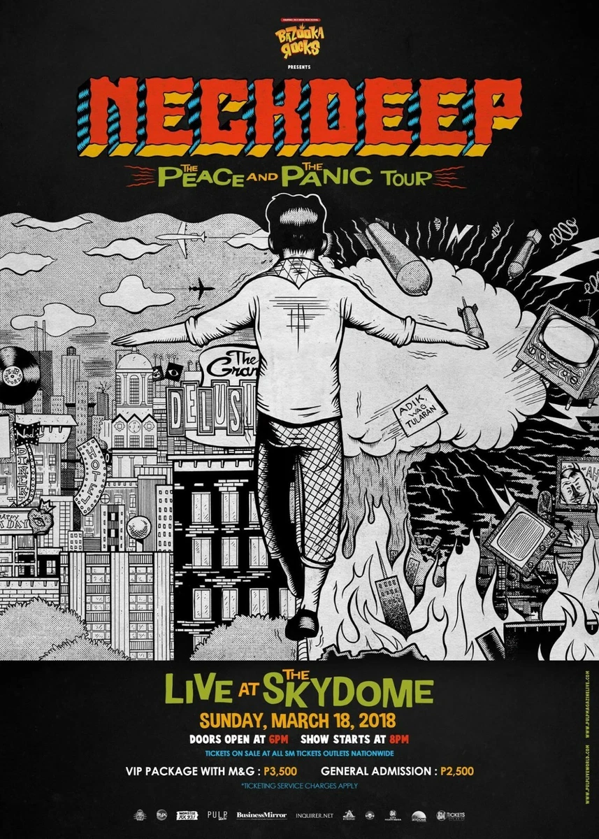 Neck Deep Tour Poster Seni, Gambar Animasi Kartun, Seni, 49% OFF