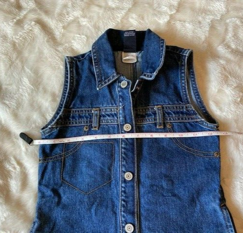 GAP Blue Denim Sleeveless Jumper Cotton Jean Dress Girls Size XS (4 ...