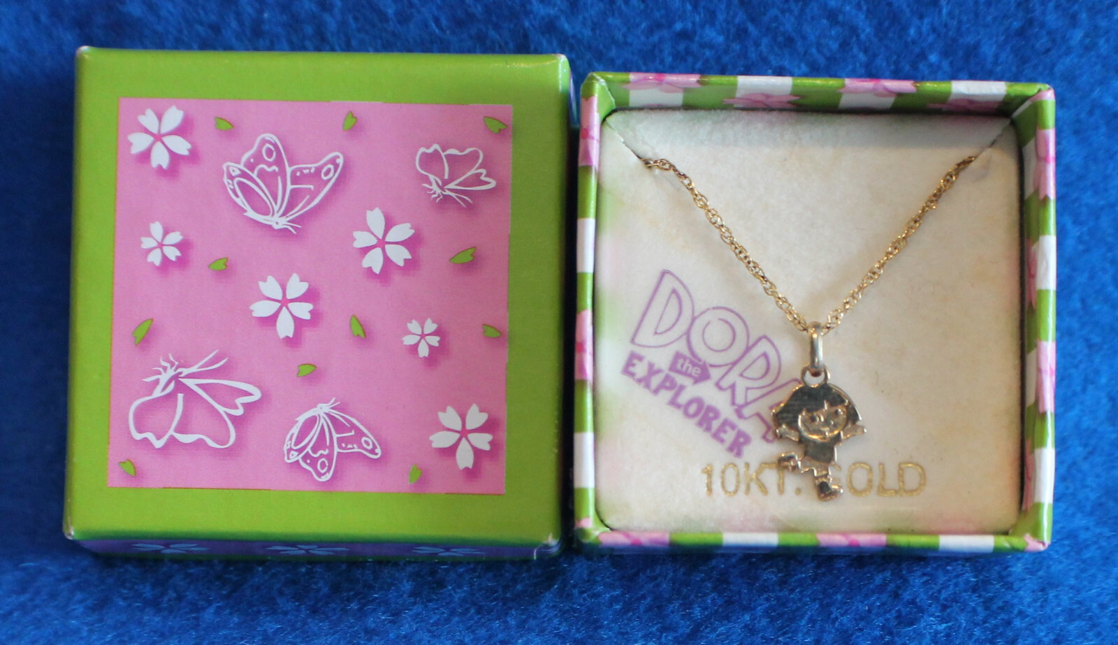 *NIB* NICKELODEON DORA THE EXPLORER 10K YELLOW GOLD P… - Gem