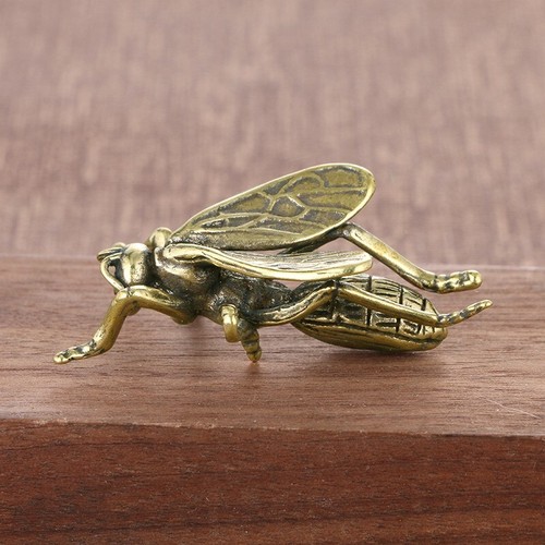 Brass Bee Figurine Small Statue Home Ornament Animal Figurines Gift | eBay