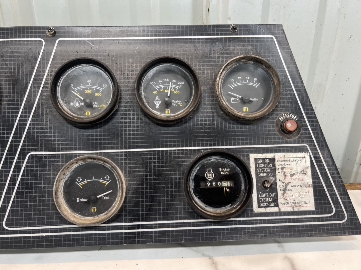 87 Sea Ray 268 DA Sundancer Boat instrument panel gauge gauges dash | eBay