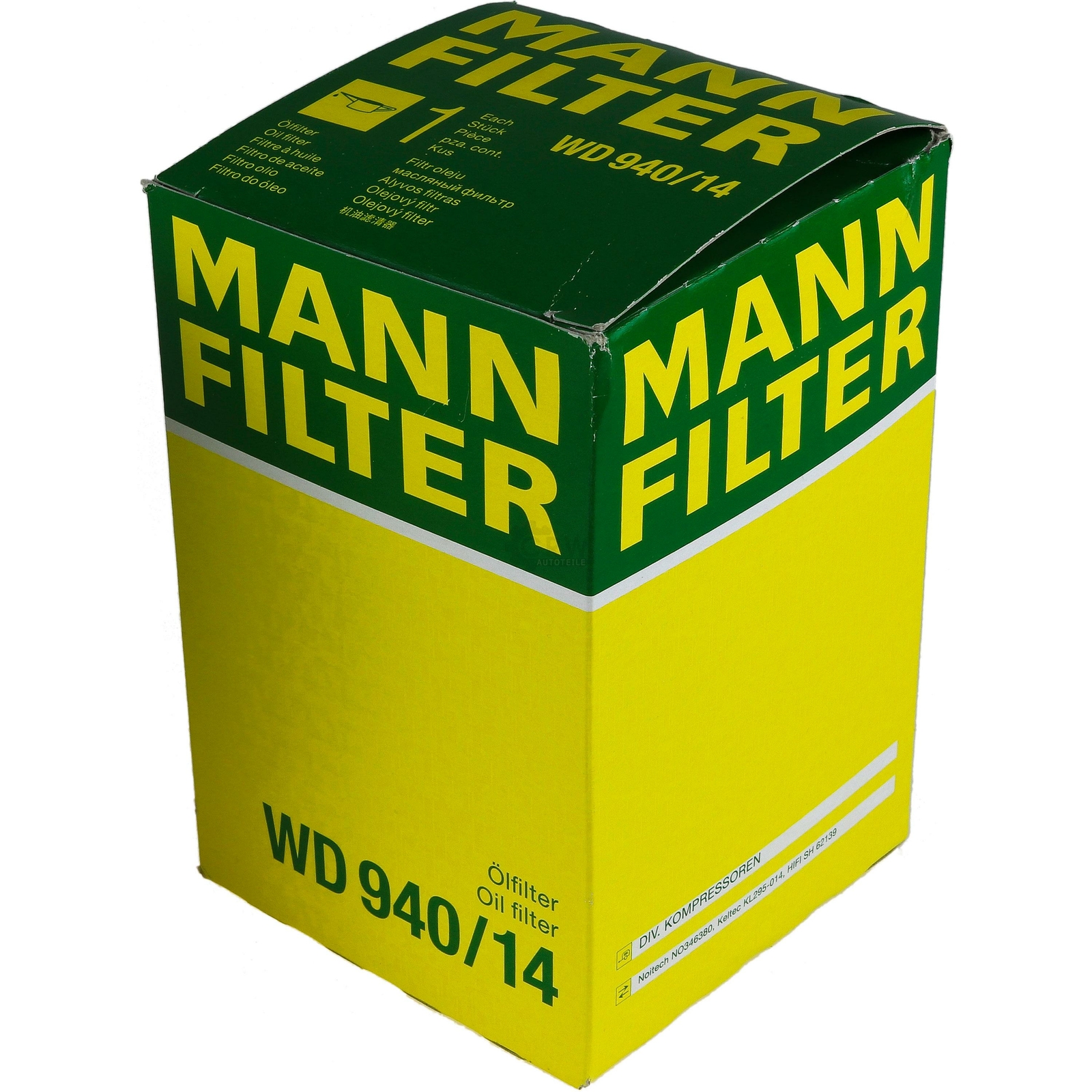 3xMANN-FILTER Ölfilter-wd 940/14 + 3xLIQUI Moly pro-Line Lavaggio ...