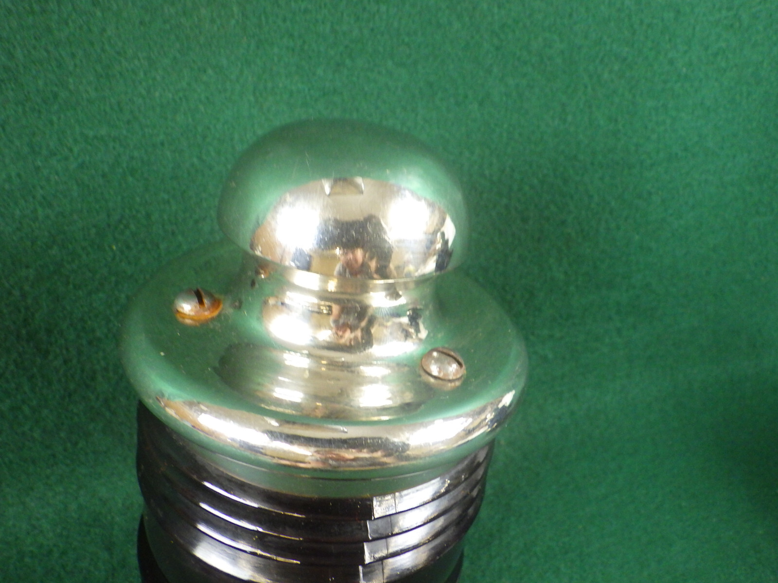 Pair Vintage Marine Navigation lights Chrome, Red+Blue Glass Lenses ...