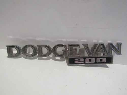Vintage DODGE VAN 200 Emblem Name Badge Script Metal Pins 4084780 | eBay