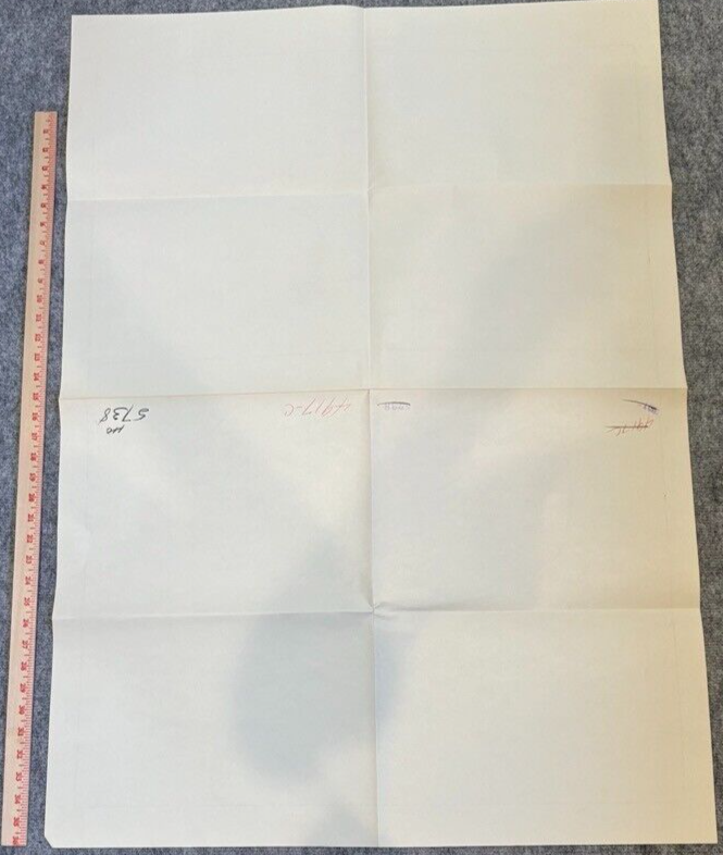 Vintage Hydrographic Chart Phoenix Islands South Pacific Ocean 1943 WW2 ...