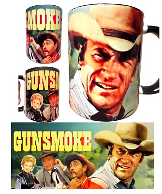 Gunsmoke Coffee Mug, Vintage TV Show Ceramic Cup, Unique Custom Gift ...