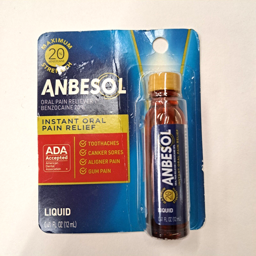 Anbesol Liquid Oral Pain Reliever 0.41fl oz | eBay
