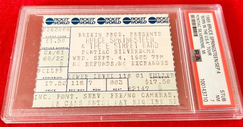 Bruce Springsteen Born in USA 1985 concert Pontiac Silverdome ticket ...