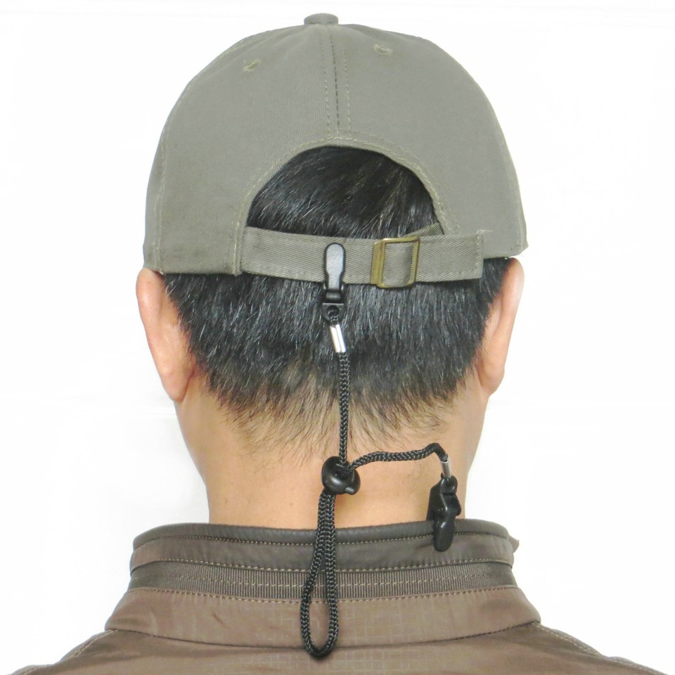 5 x ADJUSTABLE HAT CLIP/CAP RETAINER-CLIP TO SHIRT - BOATING/JOGGING ...
