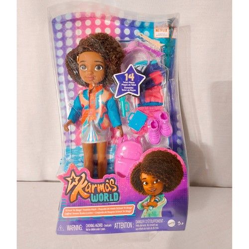 SCHOOL TO STAGE Fashion Doll KARMA'S WORLD 14 Pieces Backpack 2022 ...