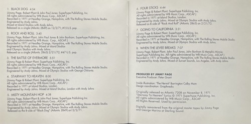 Led Zeppelin IV [Remaster] by Led Zeppelin (CD, Jul-1994, Atlantic ...