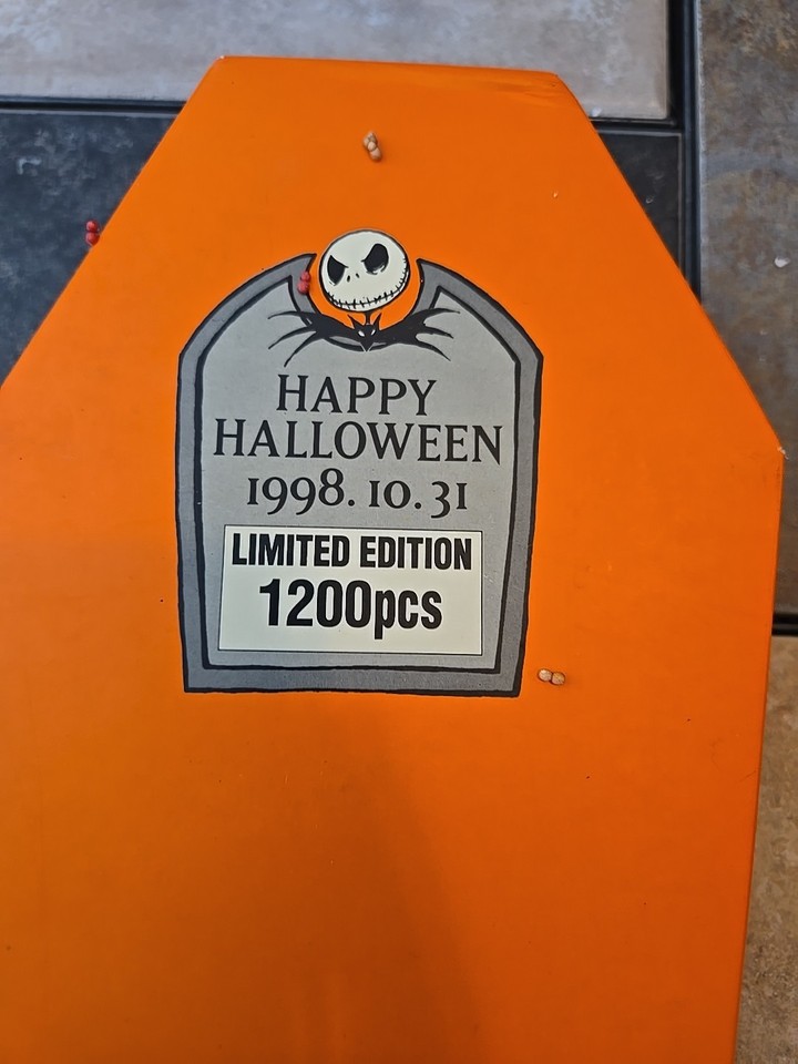 1998 JAPAN NIGHTMARE BEFORE CHRISTMAS 16” PUMPKIN KING JACK COFFIN (NEW ...