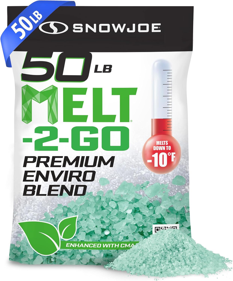 Enviro Blend Ice Melt 50lb Green Coated Deicer Anti-Corrosion CMA | eBay