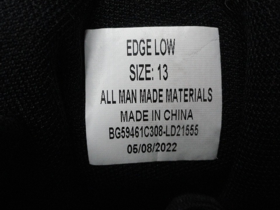 Riddell Edge Low Cut Lace Up Football Cleats Black White Men’s Size 13 ...