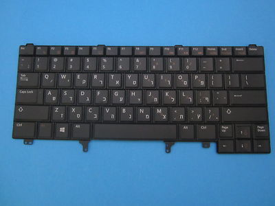Keyboard Hebrew Israeli Dell Latitude E6220 E6420 E5420 E5430 0JY7T9 ...