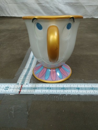 Disney's Beauty and the Beast CHIP Coffee Mug Cup White Yellow Ceramic ...