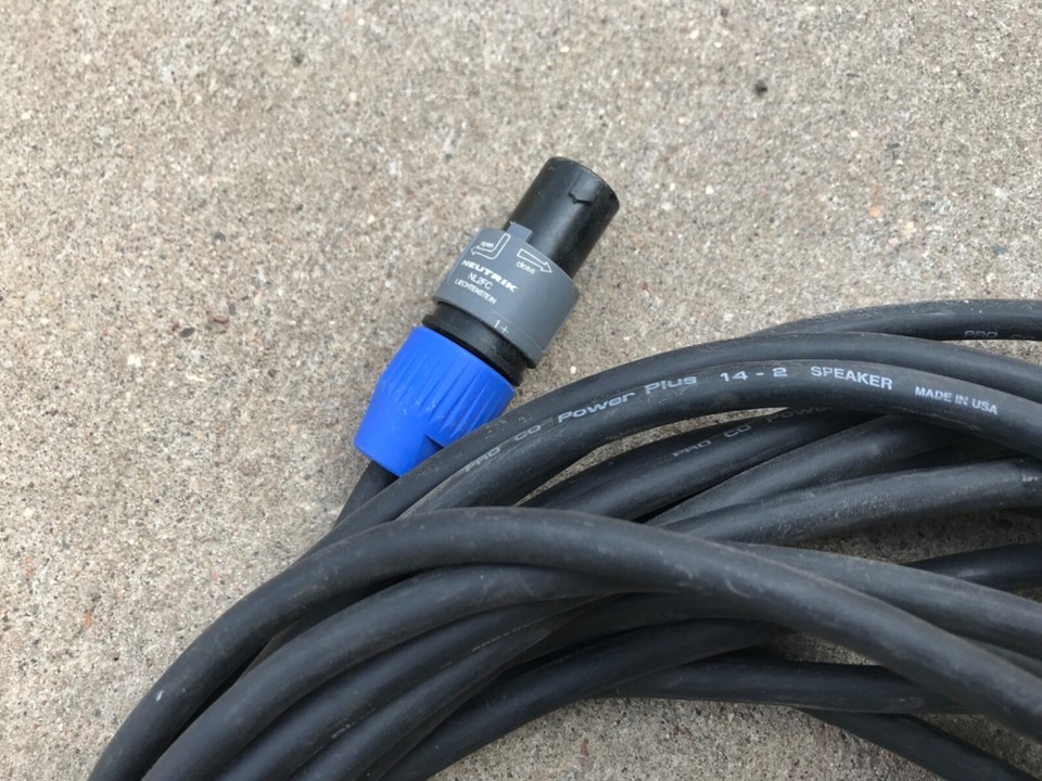 ProCo Power Plus 14-2 Speaker Cable, 49’, Dual Speakon | eBay