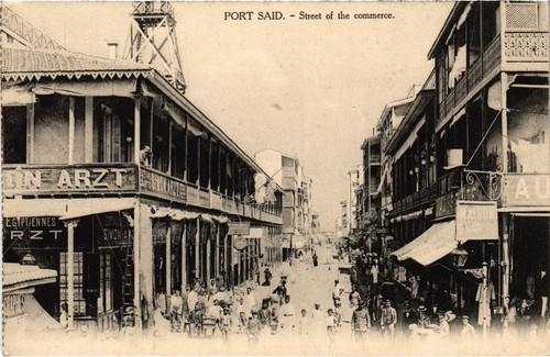 CPA AK PORT-SAID Street of the Commerce EGYPT (1325397) | eBay