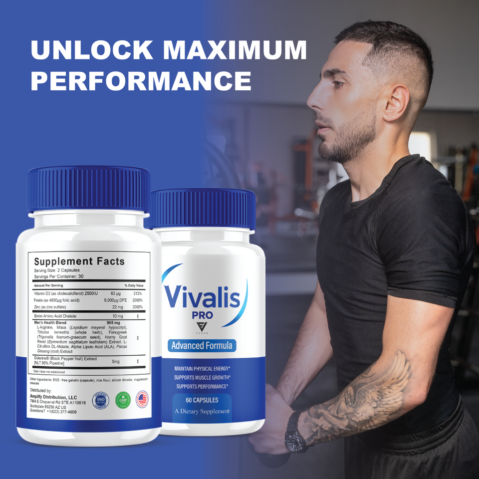 (2 Pack) Vivalis Pills Vivales Advanced Performance Supplement (120 ...