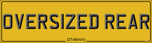 NUMBER PLATE OVERSIZED REAR RANGE ROVER EVOQUE SPORT 21 X 6 TRACKED ...