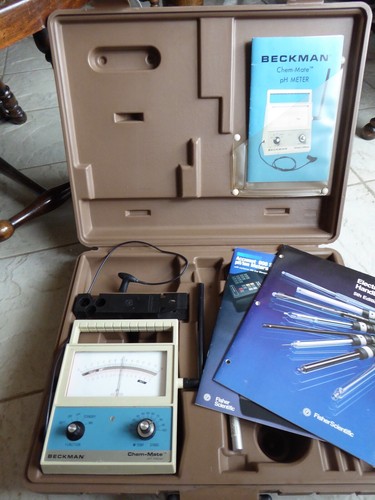 Beckman Chem-Mate Benchtop pH Meter w Manual, Probe Mount, Plastic ...