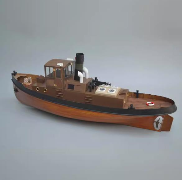 1:18 German Steam Tugboat 720mm 28" Wooden RC Model Kit | eBay