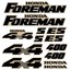 Honda Foreman 400 450 S ES 4x4 OEM Decal Emblem Sticker Kit forman ATV ...