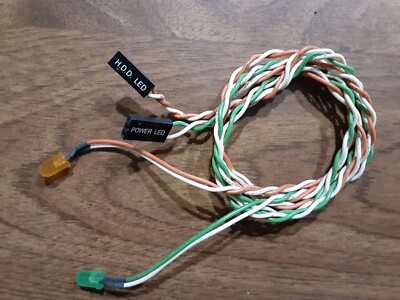 Aopen PC 20" Front Panel Case ON/OFF Power/ HDD LED Connector Cables | eBay