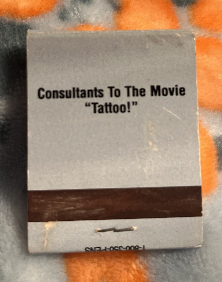 Vtg HUGGY BEAR TATTOO SHOP Park Slope Brooklyn NYC Matchbook Used 1995 ...