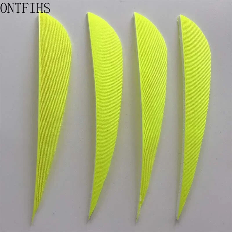50PCS 4 Inch Parabolic Arrow Fletching Feathers Fletches RW LW | eBay