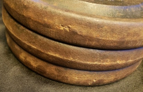 Vintage 3 Hercules 10 LB Standard 1" Weight Plates 30 Lbs Total | eBay