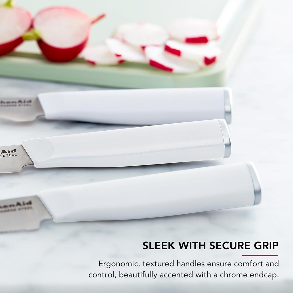 KitchenAid Paring Knife Set, High Carbon Stainless Steel Kitchen Knife ...