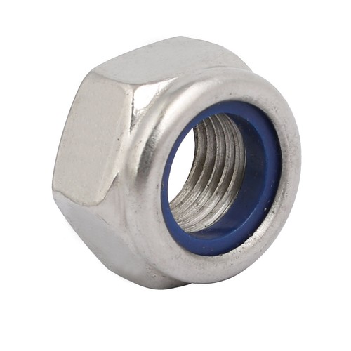 4pcs M14 x 1.5mm Pitch Metric Fine Thread 304 Stainless Steel Hex Lock ...