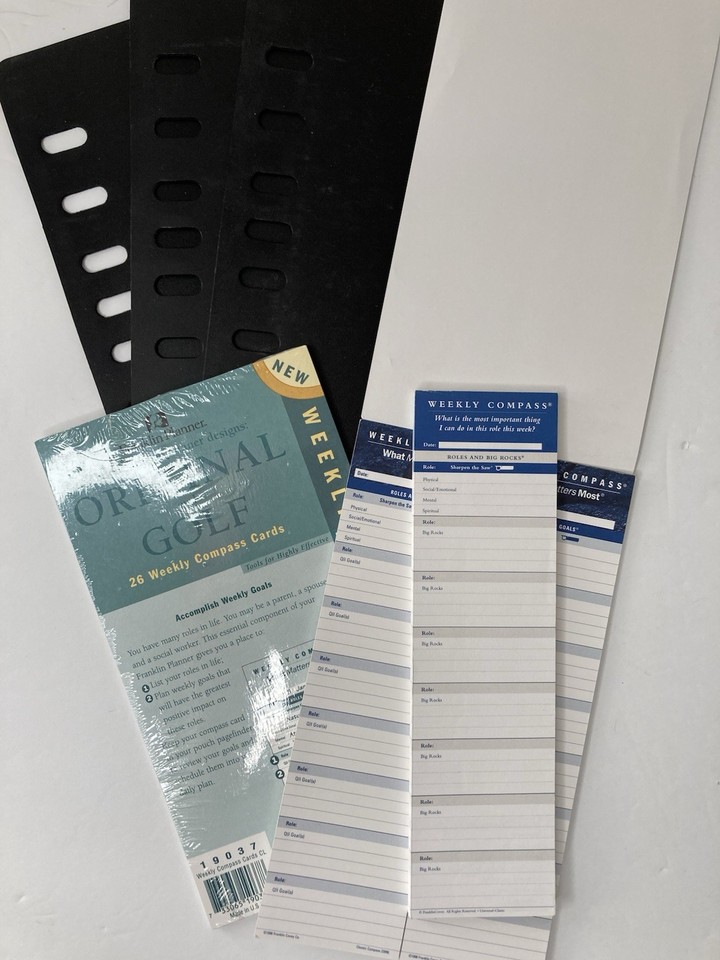 Franklin Covey Planner Inserts Refill Classic Page Lifter Tabs Mixed ...